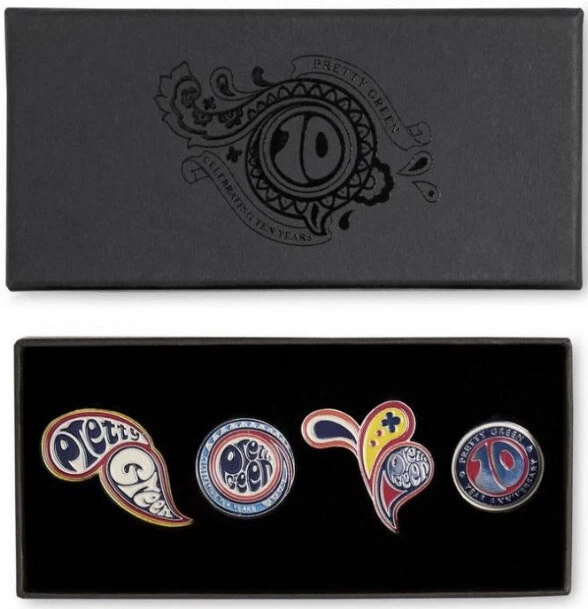 OASIS LIAM GALLAGHER Pretty Green Anniversary. Pin Badges In ...