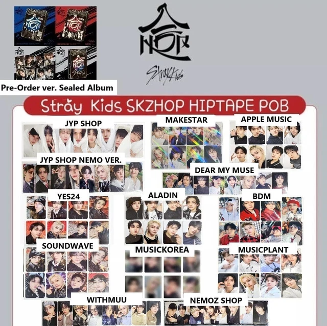 STRAY KIDS SKZ SKZHOP HIPTAPE 合 (HOP) Official POB Photocard/Sealed ...