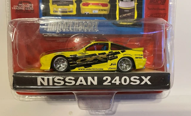 JADA TOYS NISSAN 240Sx Import Racer Jdm Die Cast *Yellow* Wave 7 062 1/ ...