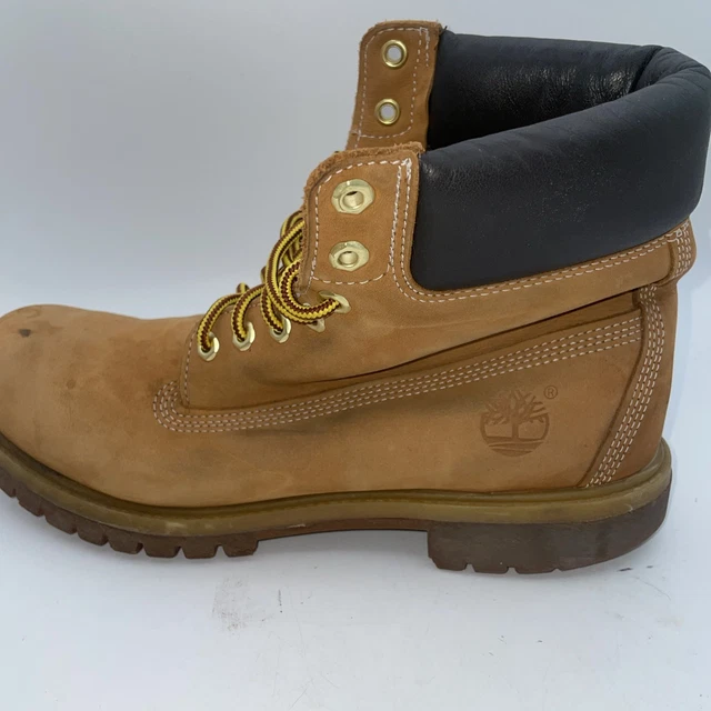 TIMBERLAND 6 INCH Premium Waterproof Boots Men's 11 Wheat Nubuck ...