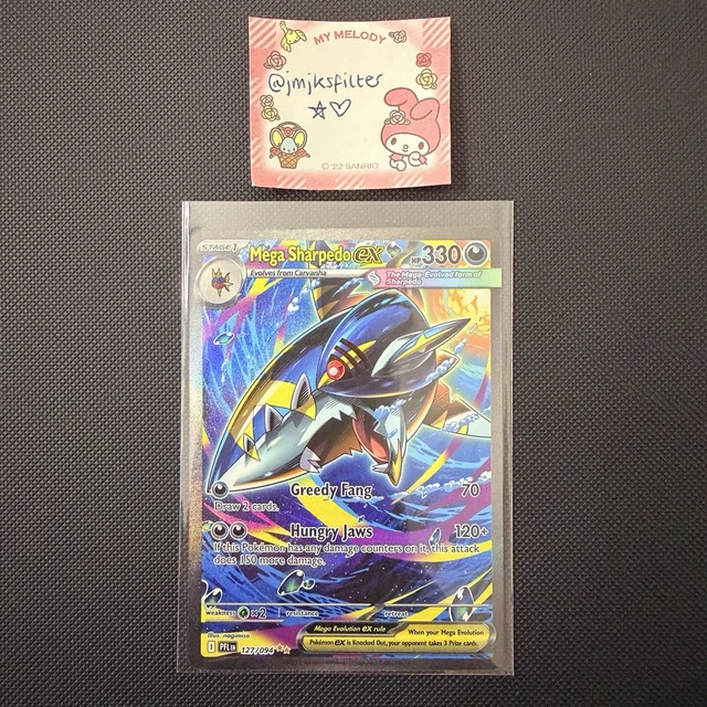 POKÉMON TCG : Phantasmal Flames - Mega Sharpedo ex 127/094 SIR £29.82 ...