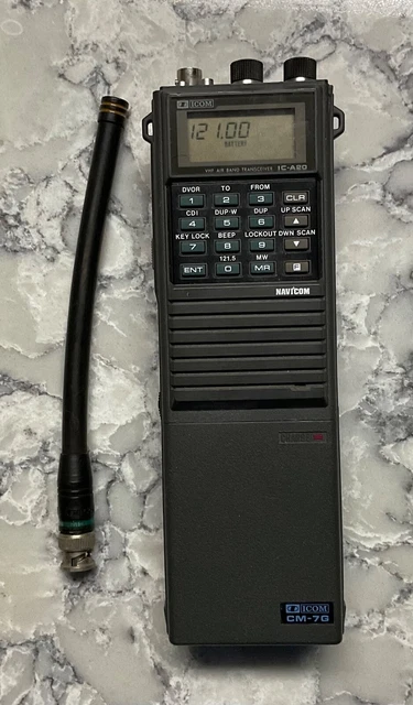 ICOM IC-A20 Handheld Radio VHF Air Band Transceiver. Turns On/ Untested ...