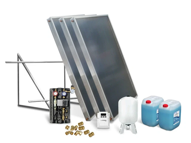 SOLAR SYSTEM COMPLETE package 6m2 flat roof mounting solar watts ...