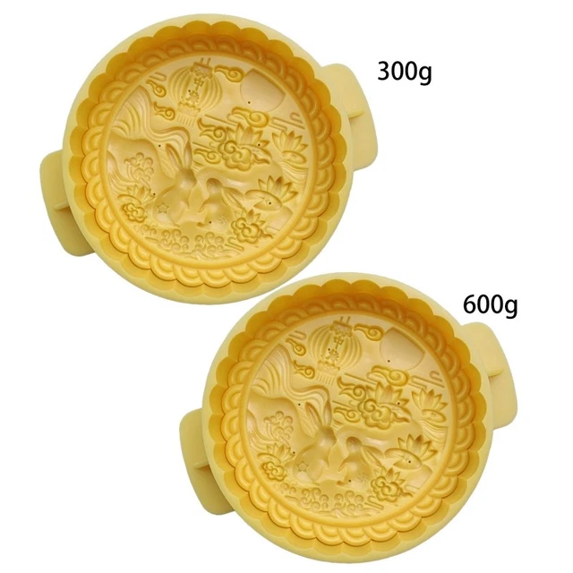 MOONCAKE PRESS MOLDS Mid Autumn Festival Mooncake Mold Moon Rabbit Moon ...