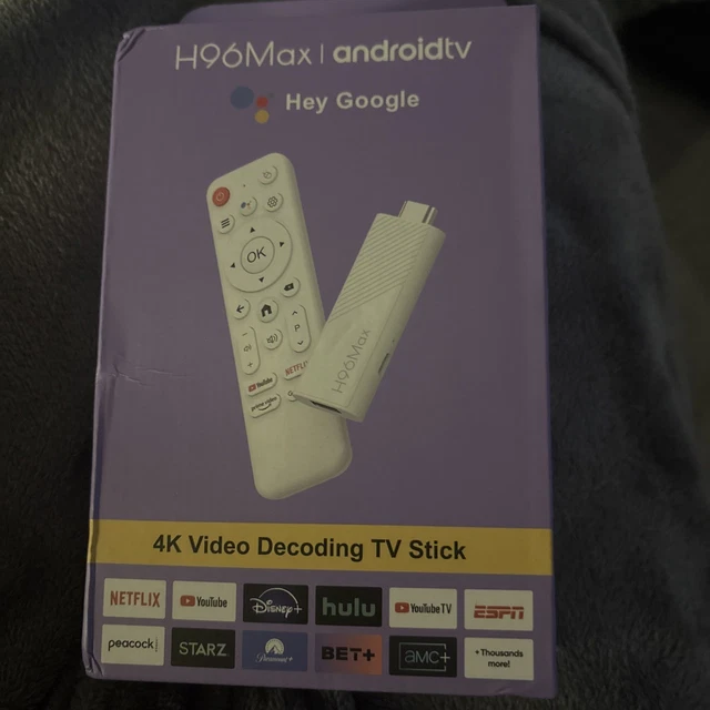 H96 MAX ANDROID 14 TV Stick 4K Media Player 2GB RAM/16GB WiFi 6 BT Quad ...