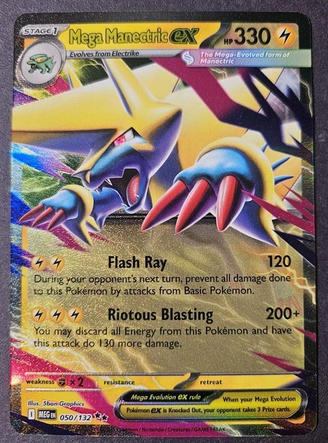 2025 POKÉMON MEGA Manectric EX Pokemon TCG Mega Evolution Double Rare ...