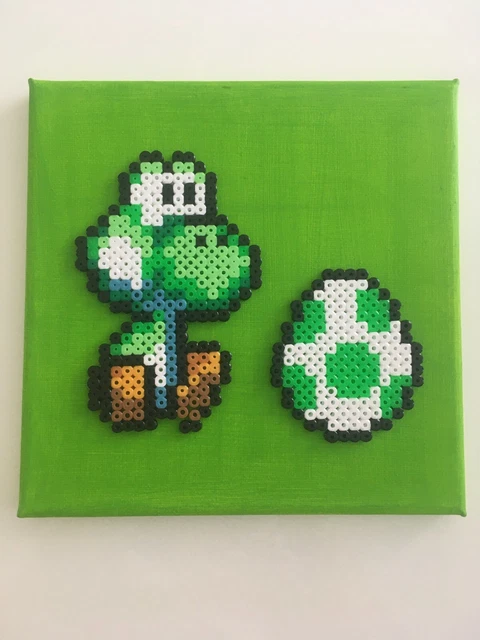 PIXEL ART / Iron Beads Baby Yoshi Board With Egg £6.26 - PicClick UK
