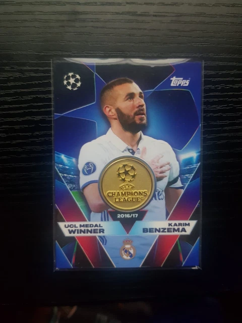 TOPPS MATCH ATTAX 2025/26 2026 Karim Benzema - Real Madrid UCL Medal ...