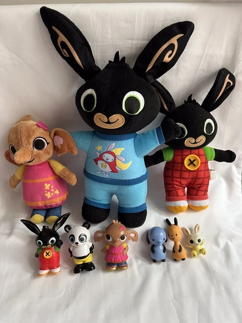 NIGHT TIME BEDTIME Bing Bunny In Pyjamas sula & figures Plush Soft Toy ...