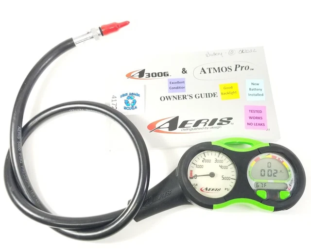AERIS A300G AIR Integrated Scuba Dive Computer Console Air & Nitrox A ...