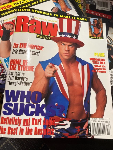 WWF WWE RAW Magazine FEBBRAIO 2002 Steve Austin Lita + Poster Lita ...