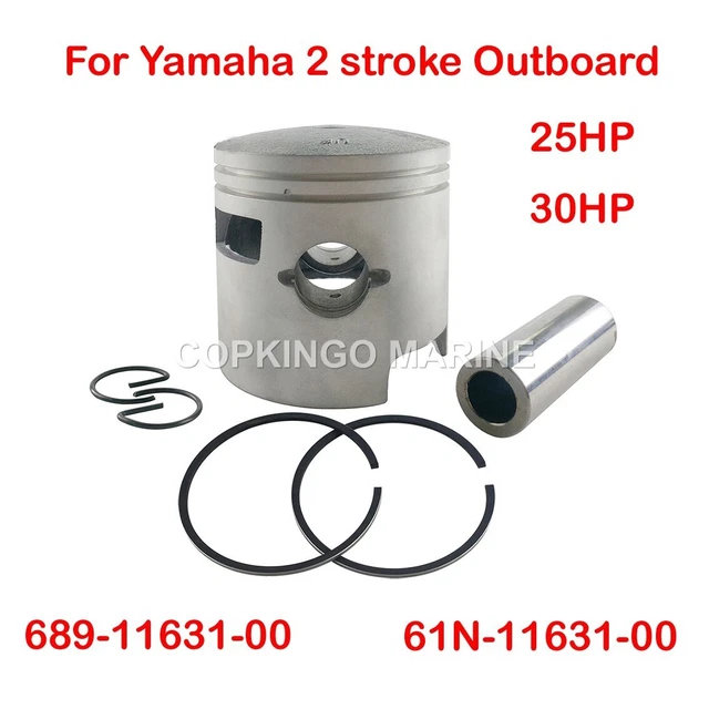 PISTON KIT STD With Ring For Yamaha 2 stroke Outboard 25HP 30HP 61N ...