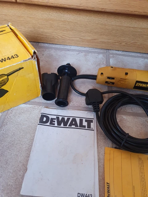 DEWALT DW443 RANDOM Orbital Sander 240v 150mm with Dust Bag Boxed £206. ...