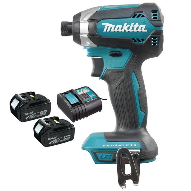 MAKITA DTD153Z 18V LXT Brushless Impact Driver with 2 x 5.0Ah Battery ...
