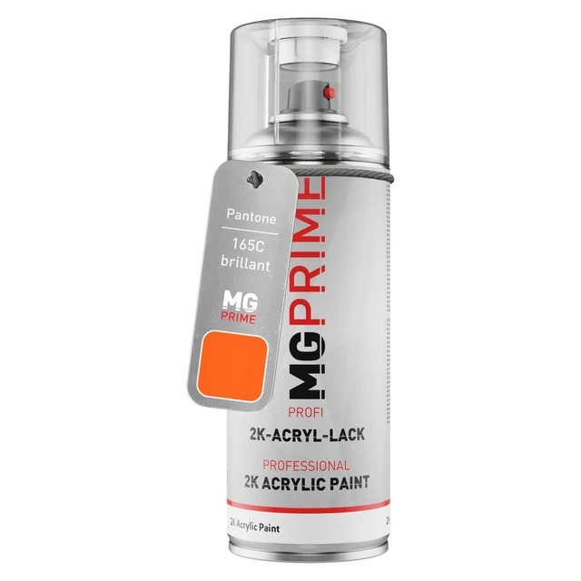 PANTONE 165C ORANGE brillant acrylique bombe aérosol 2C 400ml séchage ...