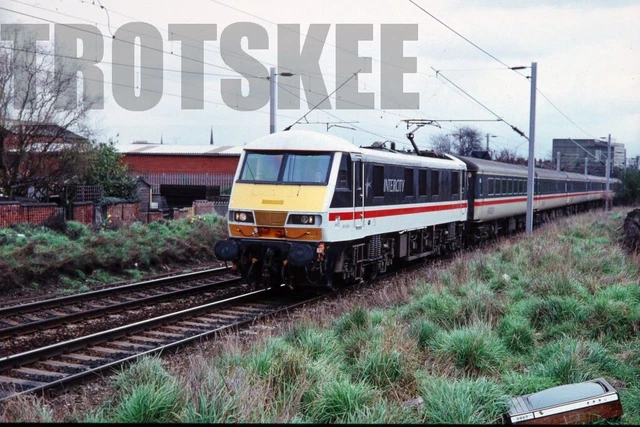 35MM SLIDE BR British Railways Electric Loco Class 90 90009 Coventry ...