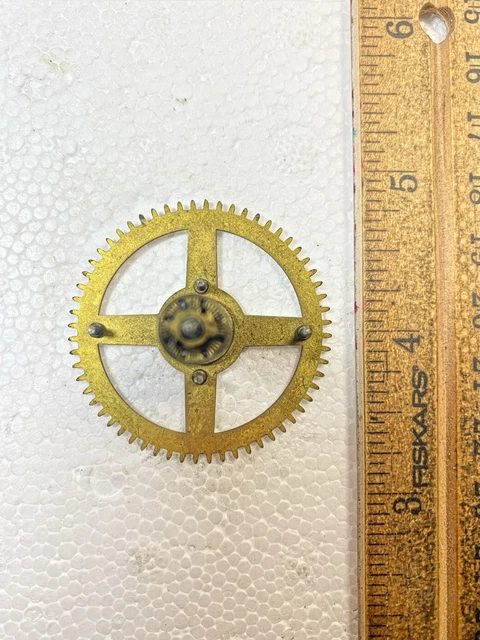 INGRAHAM (STAMPED 11 40) Clock Movement Strike Side 3rd Wheel (KD2550 ...