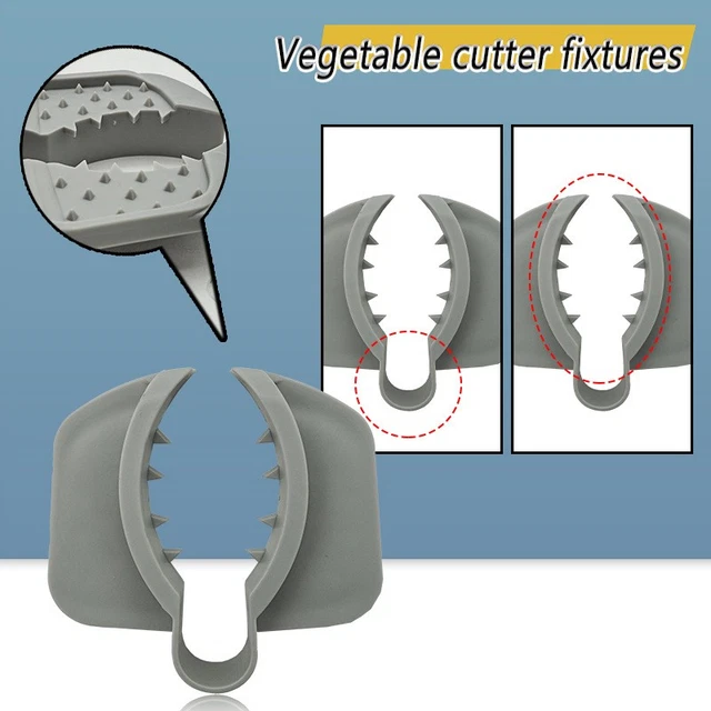 KITCHEN FOOD HOLDER Clamp for Slicing Keep Hands Clean No Slip Grip ...