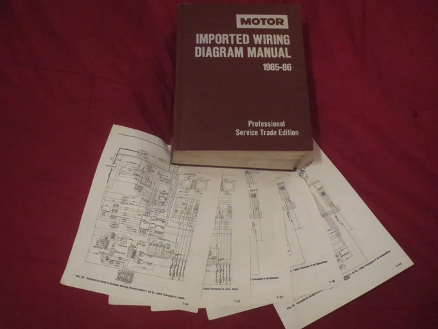 1985 1986 CHEVROLET Geo Spectrum Wiring Diagrams Schematics Set EUR 13 ...