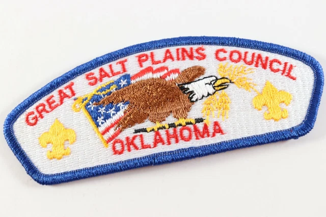 VINTAGE GREAT SALT Plains Council Oklahoma Boy Scout BSA Shoulder CSP ...