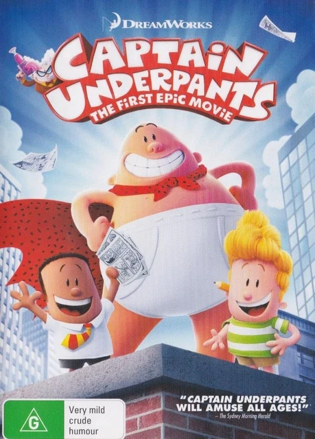 CAPTAIN UNDERPANTS THE First Epic Movie DVD Dreamworks Region 4 £3.65 ...