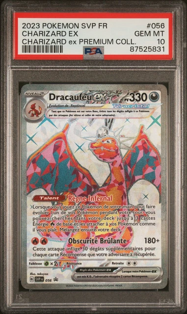 CARTE POKEMON DRACAUFEU Ex Full Art Promo 056 PSA 10 EUR 1,00 - PicClick FR