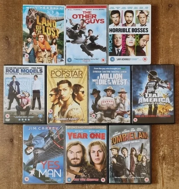 COMEDY FILM DVD Bundle X10 Movies Certificate 15 £13.49 - PicClick UK