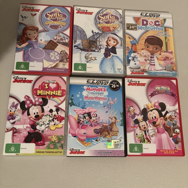 DISNEY JUNIOR DVD Set of 6 Mickey Minnie Sofia The First Doc McStuffins ...