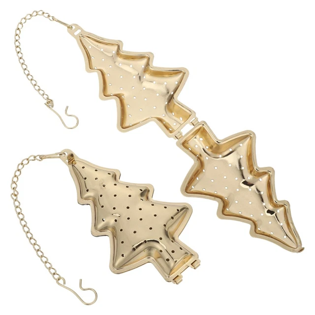 2 PCS TREE Shaped Tea Drain Christmas Diffuser Cup Infuser Strainer $20 ...