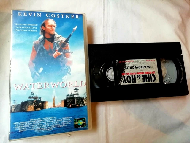 WATERWORLD VHS TAPE Kevin Costner Universal PAL 1995 Widescreen Format ...
