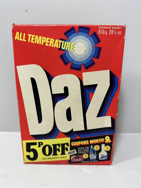 VINTAGE 70S DAZ Washing Powder Sealed Unopened Film TV Prop £30.00 ...
