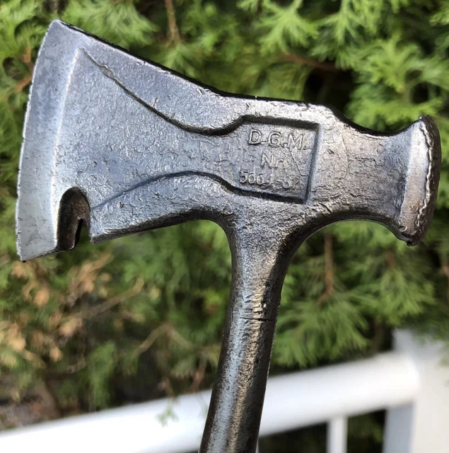ANTIQUE WWII DGM 566487 GERMAN HITLER JUGEND CAMP AXE HATCHET HAMMER ...