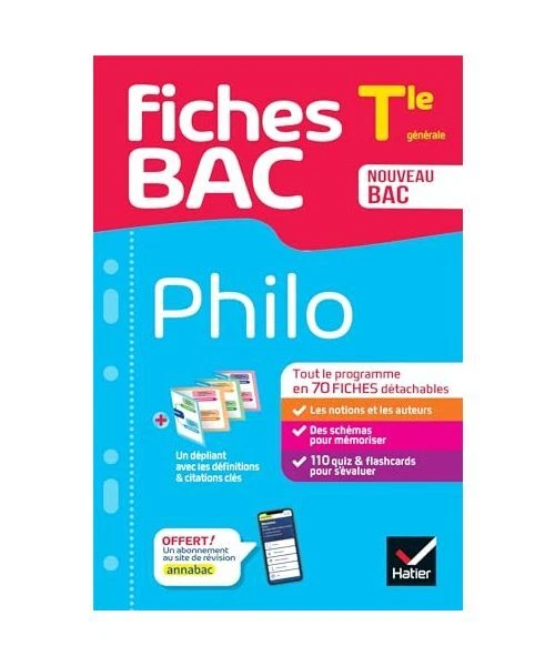 FICHES BAC PHILO Tle - Bac 2024: tout le programme en fiches de ...
