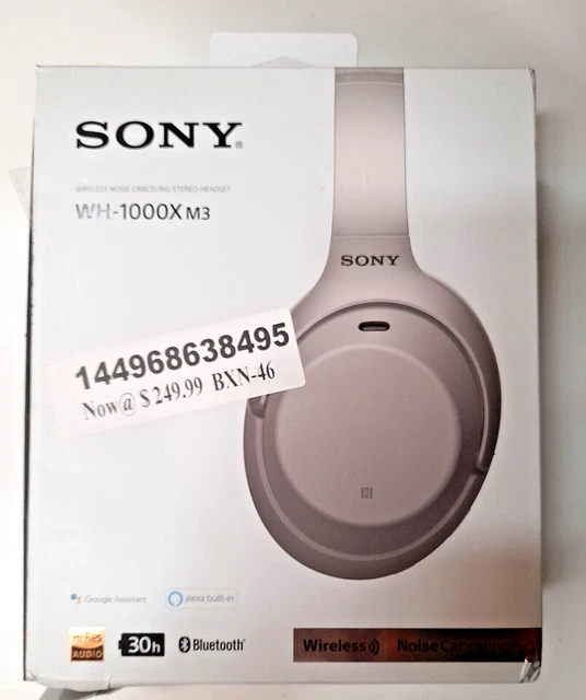 SONY WH-1000X M3 Bluetooth Noise Cancelling Over-ear Headphones ...