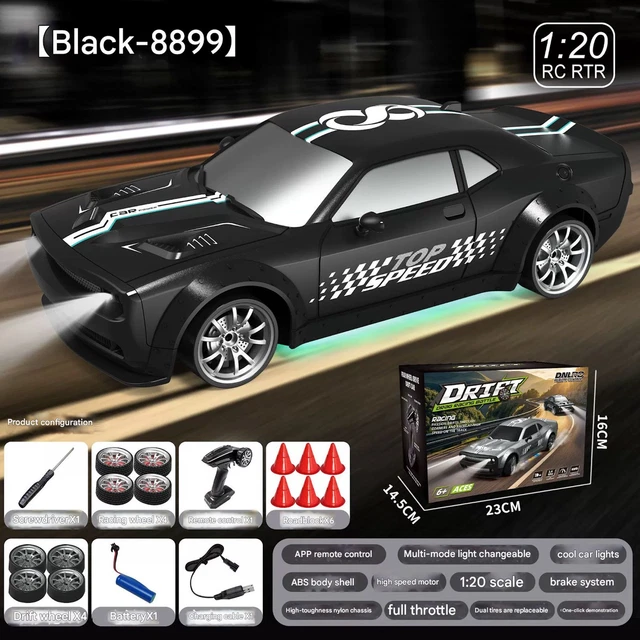 1/20 SCALE RC Drift Car with APP Control -4WD 2.4GHz Off-Road Vehicle ...