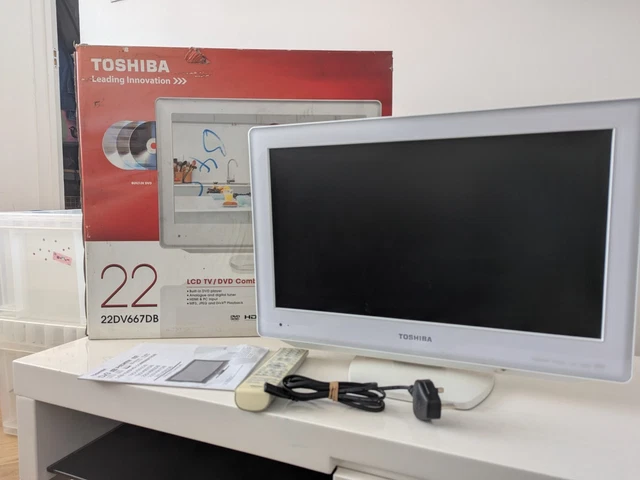 TOSHIBA 22& LCD TV Freeview HDMI DVD Player 22DV667 £52.67 - PicClick UK