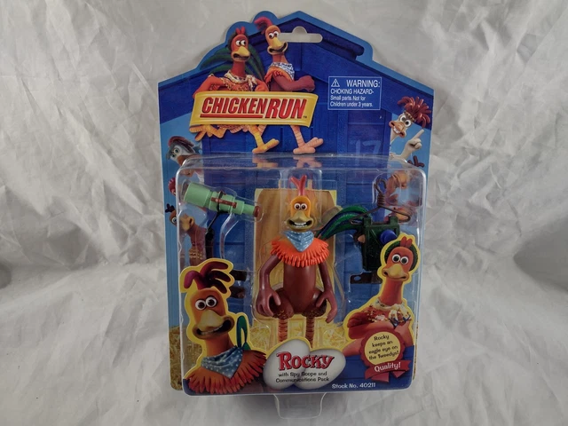 FIGURA CHICKEN RUN Rocky con mirino spia e pacchetto comunicazioni EUR ...