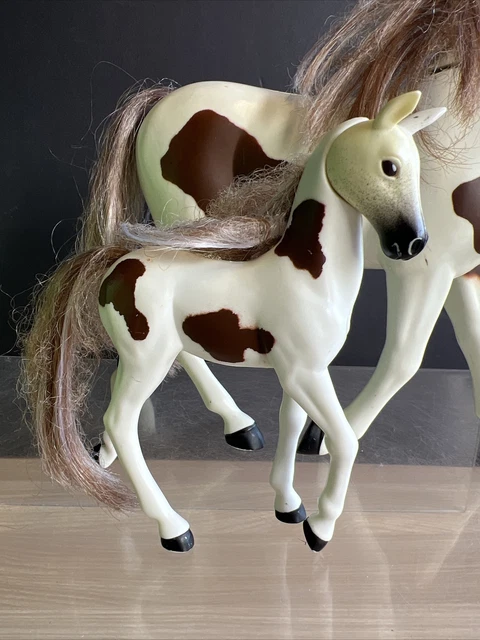 LANARD ROYAL BREEDS Mama Horse Baby Colt Figures Set of Two Toy Horses ...