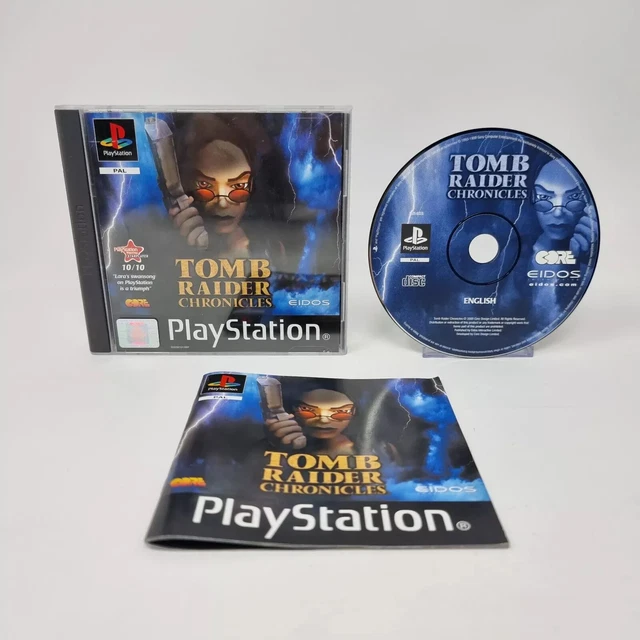 TOMB RAIDER CHRONICLES Playstation PS1 Video Game PAL VGC Complete With ...