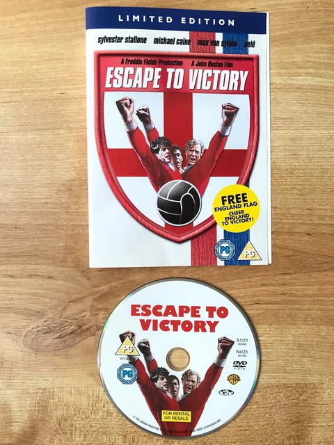 [DISC+COVER ART ONLY] Escape to Victory R2 PAL DVD Caine Stallone DIR ...
