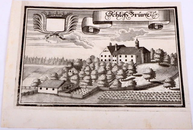 ANTIKER KUPFERSTICH SCHLOSS Brünn wohl Merian um 1640 EUR 33,00 - PicClick DE
