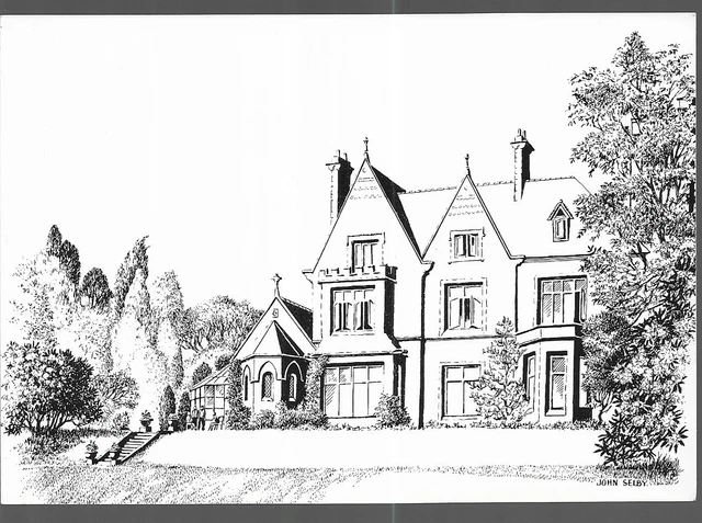 HERVORRAGENDE SELTENE ALTE Postkarte - Alston Hall - Longridge ...