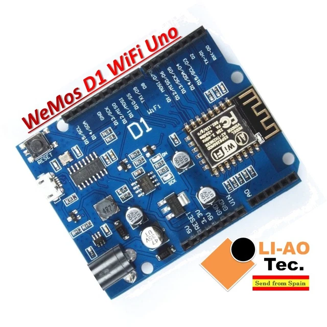 ESP-12F WEMOS D1 WiFi UNO Board Based ESP8266 for Arduino Compatible ...