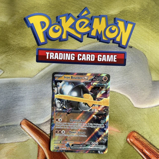IRON BOULDER EX 099/162 Temporal Forces Pokémon TCG Double Rare Holo ...