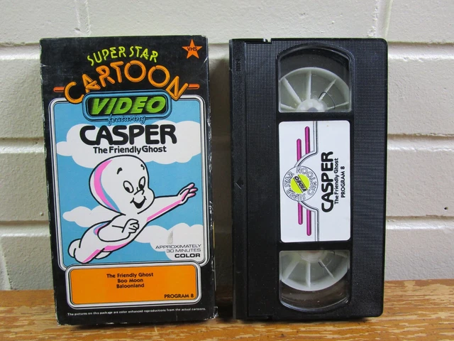SUPERSTAR VIDEO FEATURING Casper the Friendly Ghost VHS Cartoons 1988 ...