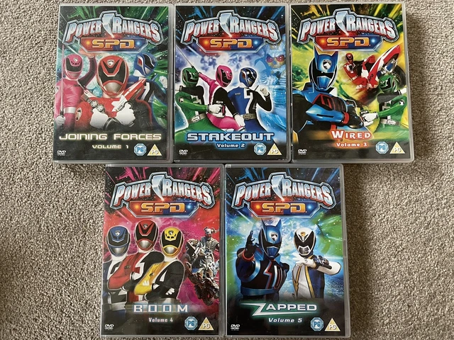 POWER RANGERS SPD Dvd Volumes 1 - 5 Kids 5 Discs S.p.d £24.99 - PicClick UK