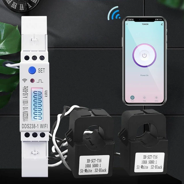 SMART ENERGY METER 2Phase 3wires WIFI Power Consumption Monitor kWh ...