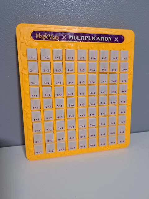VINTAGE '93 MANUAL Magic Math Multiplication Table Press & See $14.69 ...