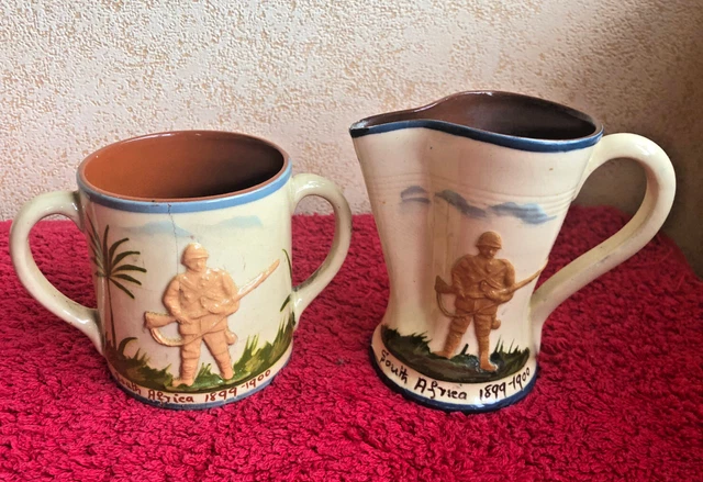 RARE ALLER WARE Devon Motto Ware Tommy Atkins Boer War 1899-1900 ...