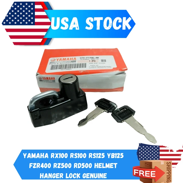 YAMAHA RX100 RS100 RS125 YB125 FZR400 RZ500 RD500 HELMET HANGER LOCK ...
